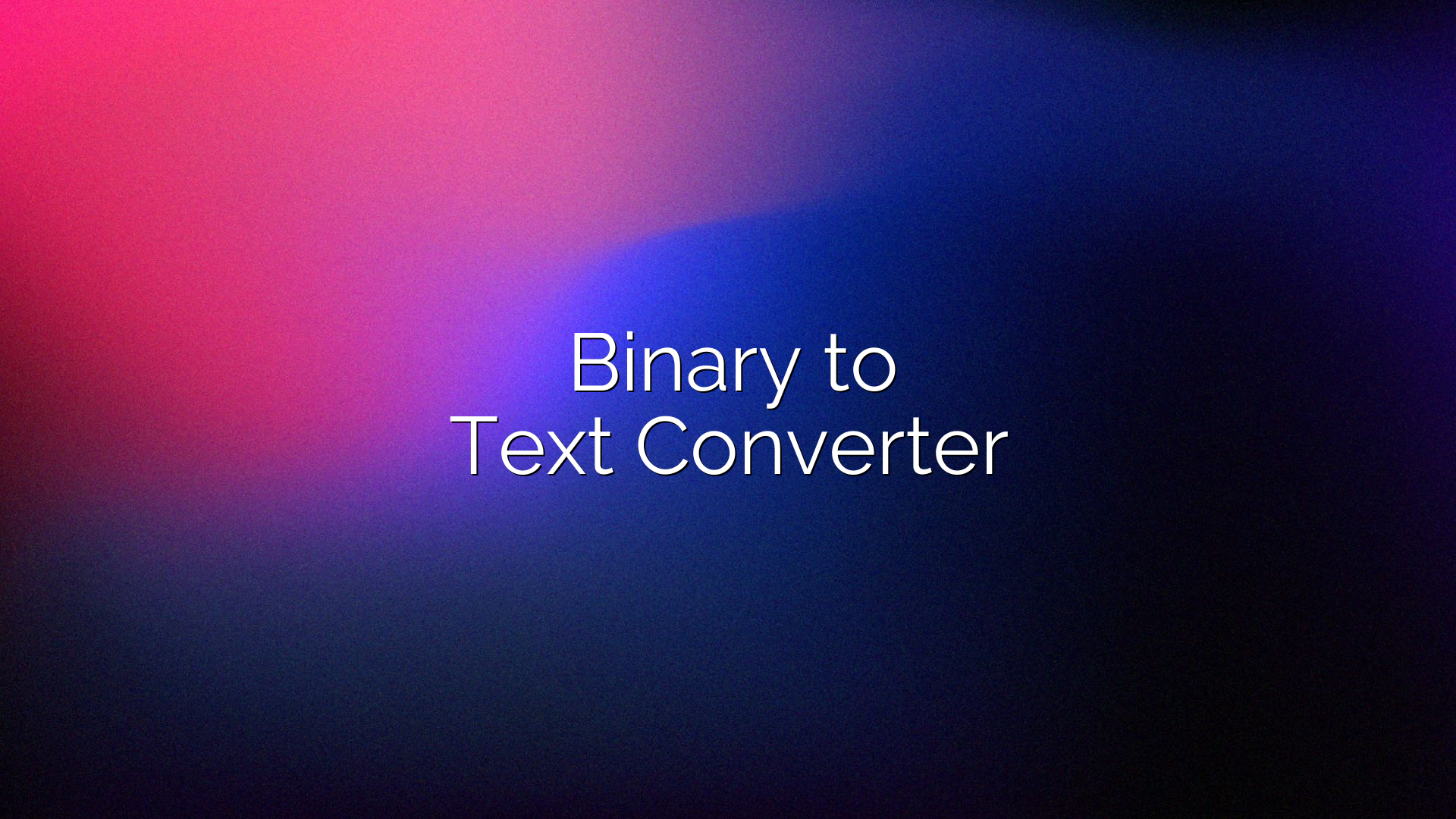 Binary to Text Decoder Tool Online | W3 Toolkit