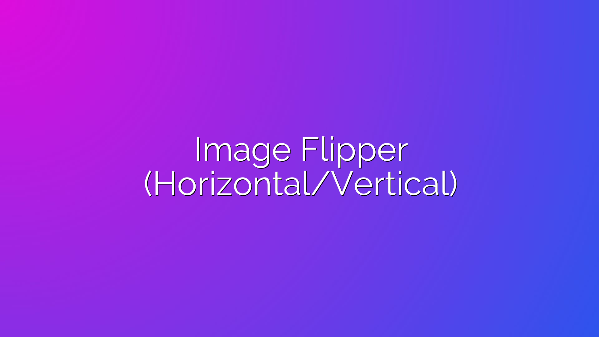 Online Image Flipper Tool | Flip Images Instantly | W3 Toolkit