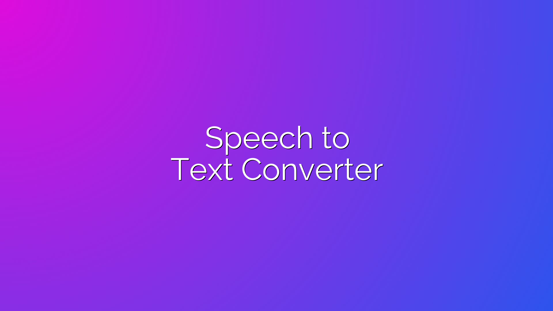 Online Speech to Text Converter Tool | W3 Toolkit